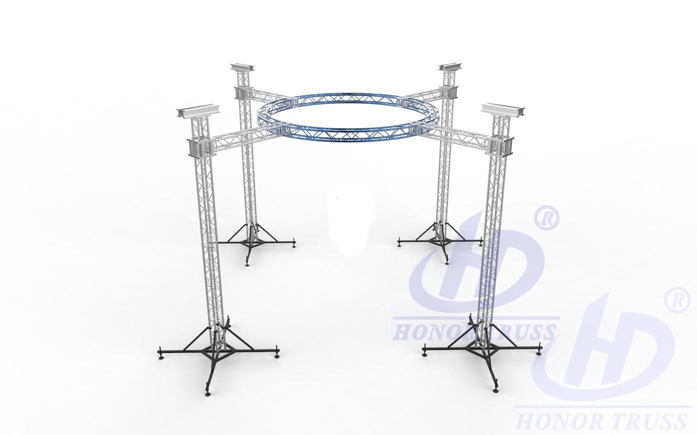 F34 square truss with circle Truss 6X6M