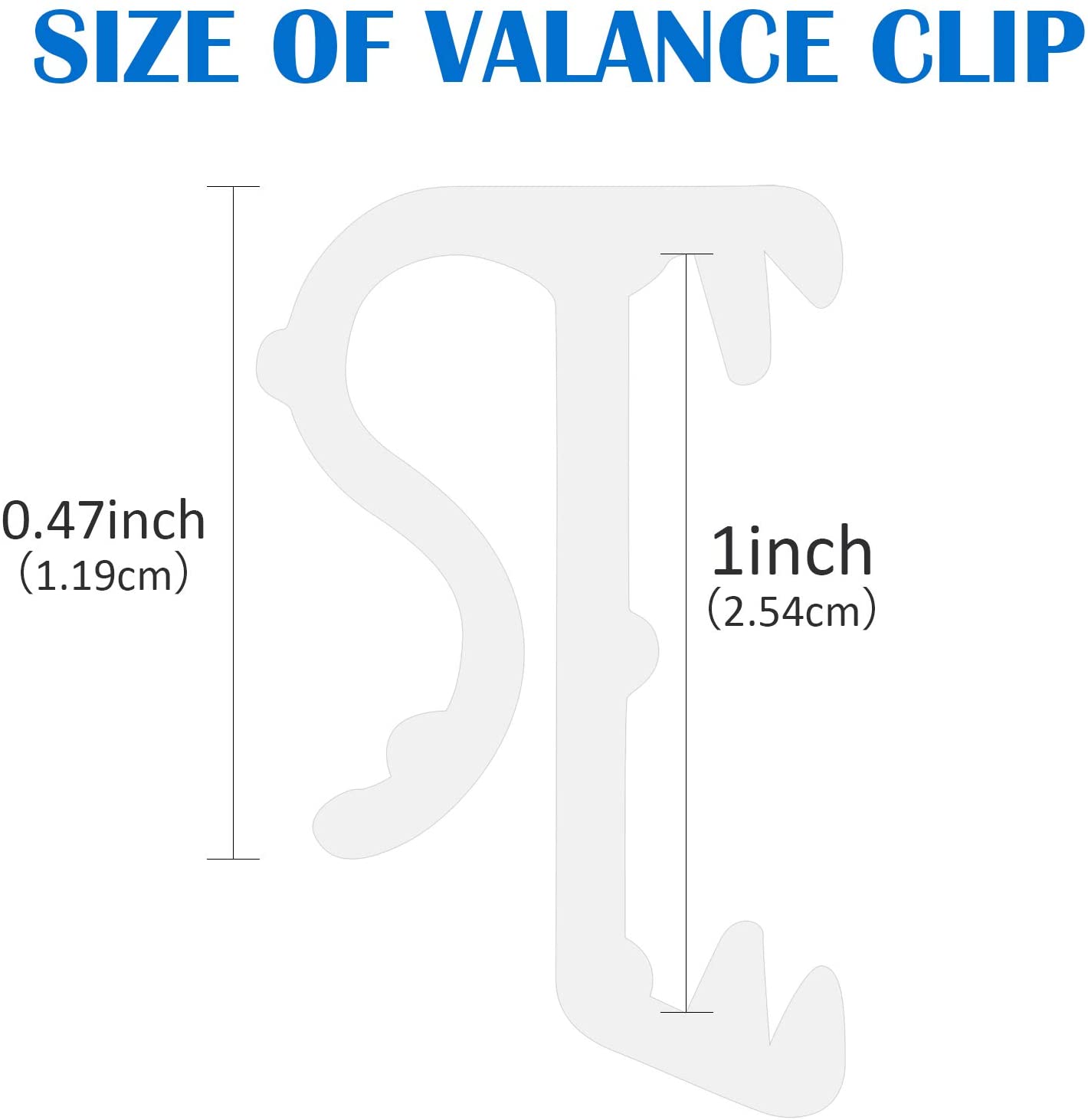 Blind Valance Clips 1 Inch Window Blind Clips Hidden Valance Clips ...