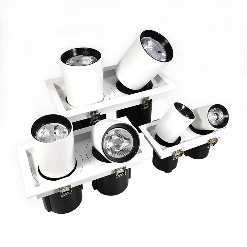Recessed Downlight Stretching Spot Lighting 360 Degree Retractable ...