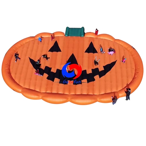 20m (L)*15m (W)*0.6m(H) world largest inflatable pumpkin bounce jump ...