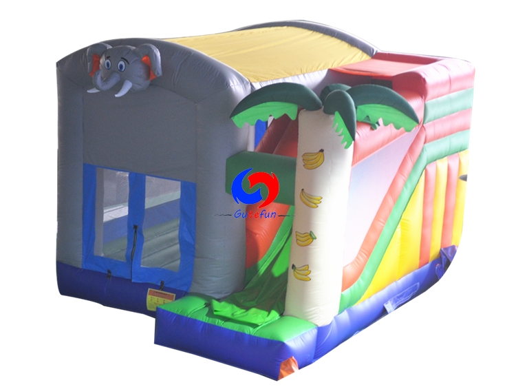 elephant jungle inflatable bouncer combo