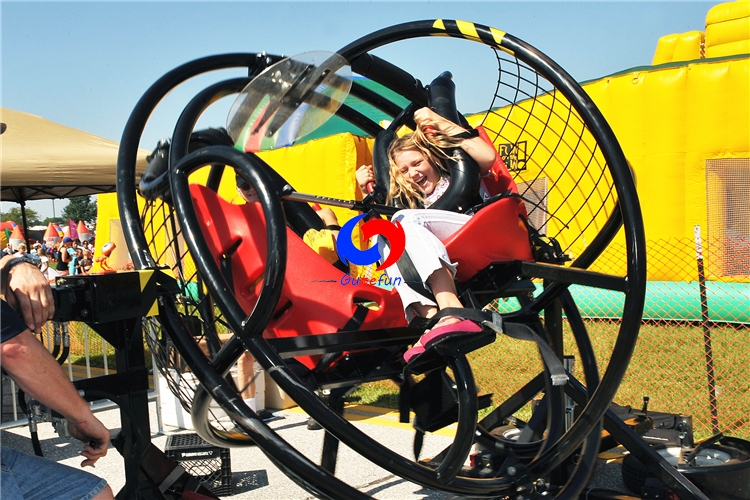 human gyroscope ride
