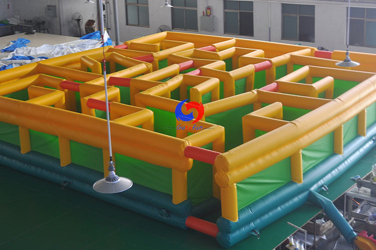 large outdoor portable obstacle course arena laser tag inflatable ...