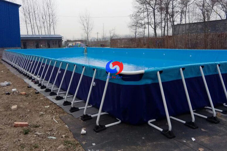 25m*10m*1.0m Outdoor large ready made rectangular metal frame above ...