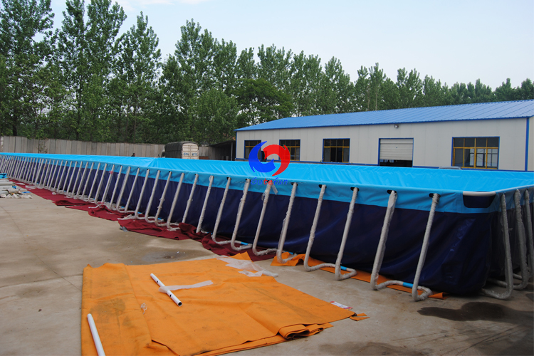 Custom prefabricated swim pool portable 25m*6m*1.32m rectangular above ...