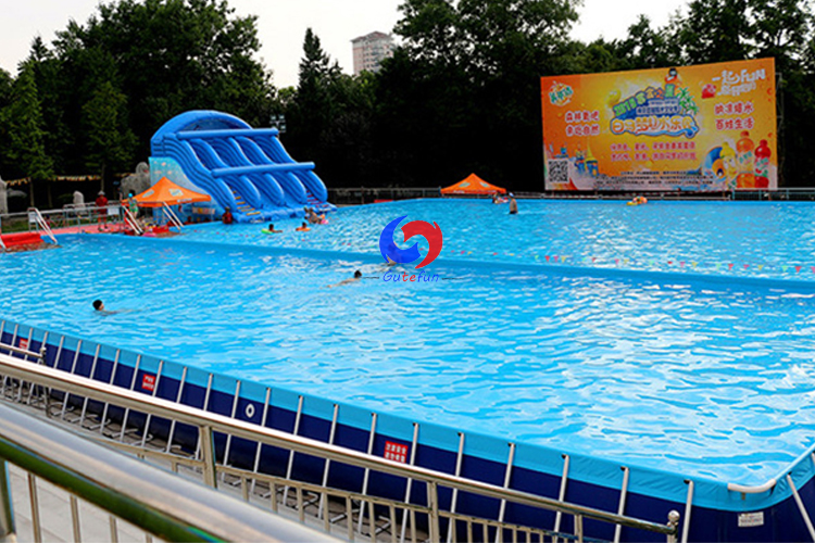 very fast delivery 50 meter above ground steel metal frame big swimming ...