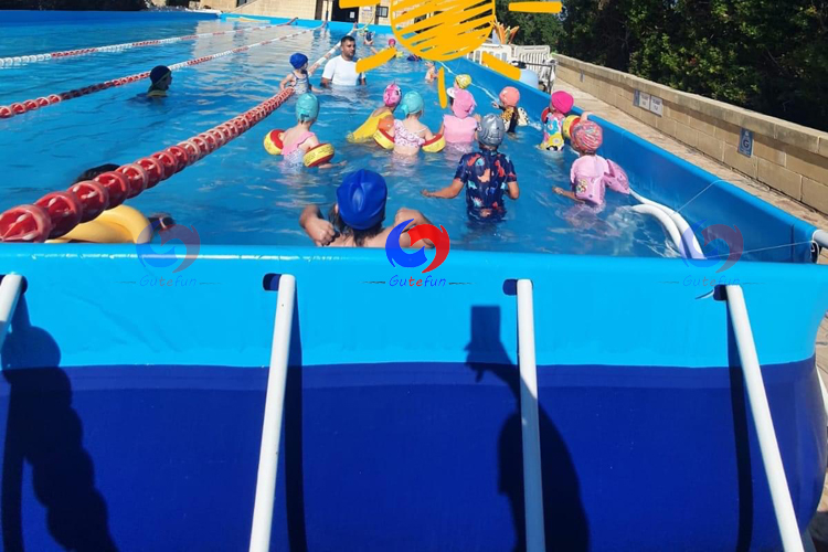 25m large outdoor school swim pool commercial square above ground ...
