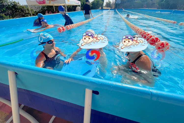 fast assembly various sizes Steel Wall Pools rectangle above ground ...