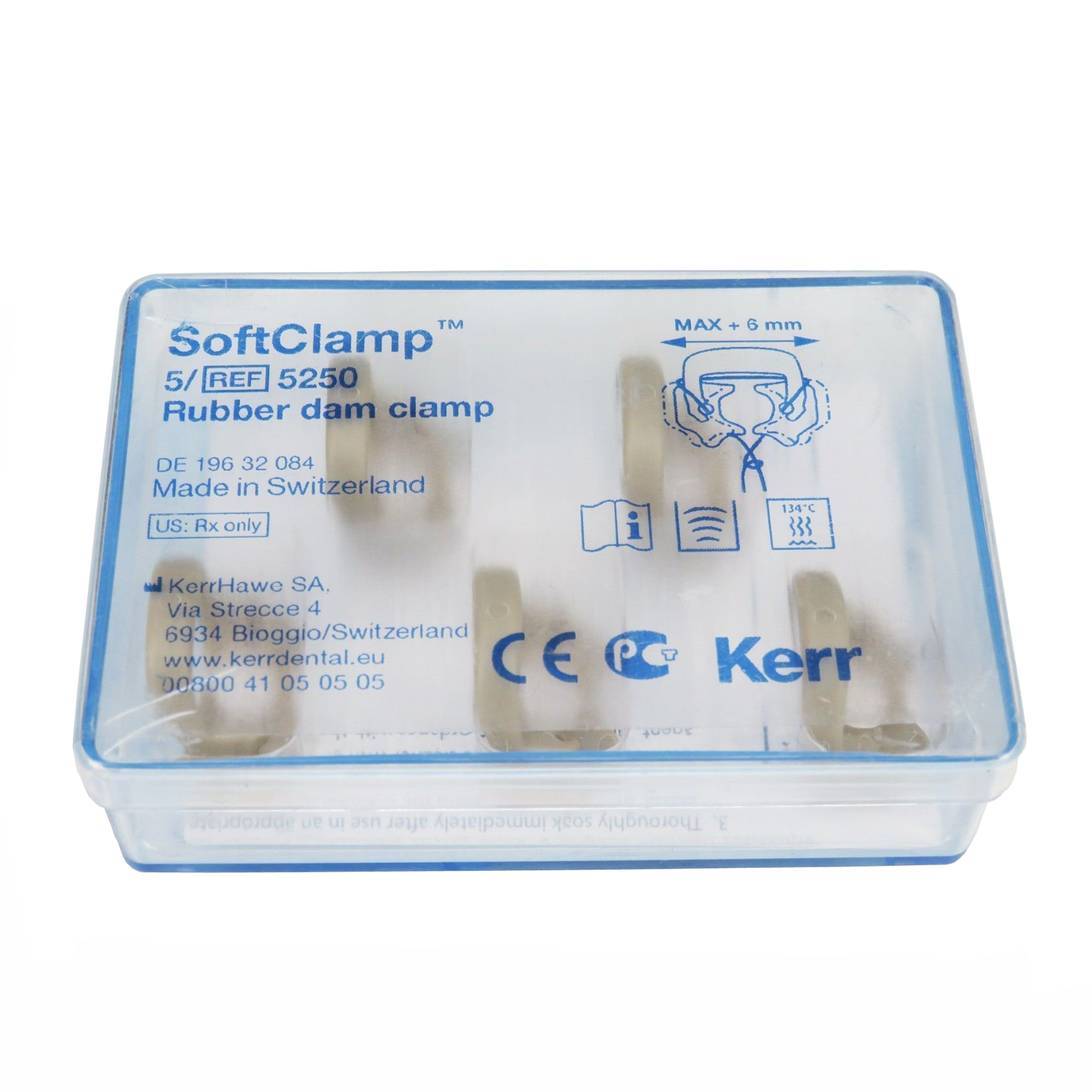 Kerr Dental Soft Clamp Universal Rubber Dam Sundries Molar Teeth Polymer