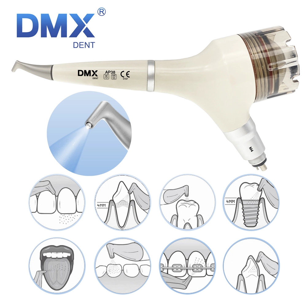 DMXDENT AP38 Dental Air Prophy Jet Teeth Polishing Polisher Handpiece Air Flow 2/4Hole