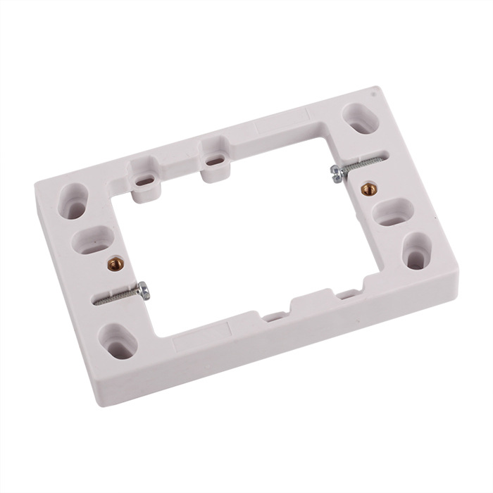 Surface Mounting Block, 18 mm Depth, White