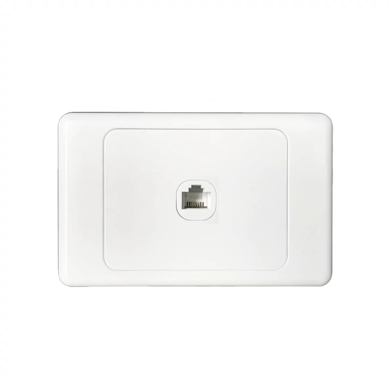 Australian CAT6 Network Cable Wall Plates White for Home Offices