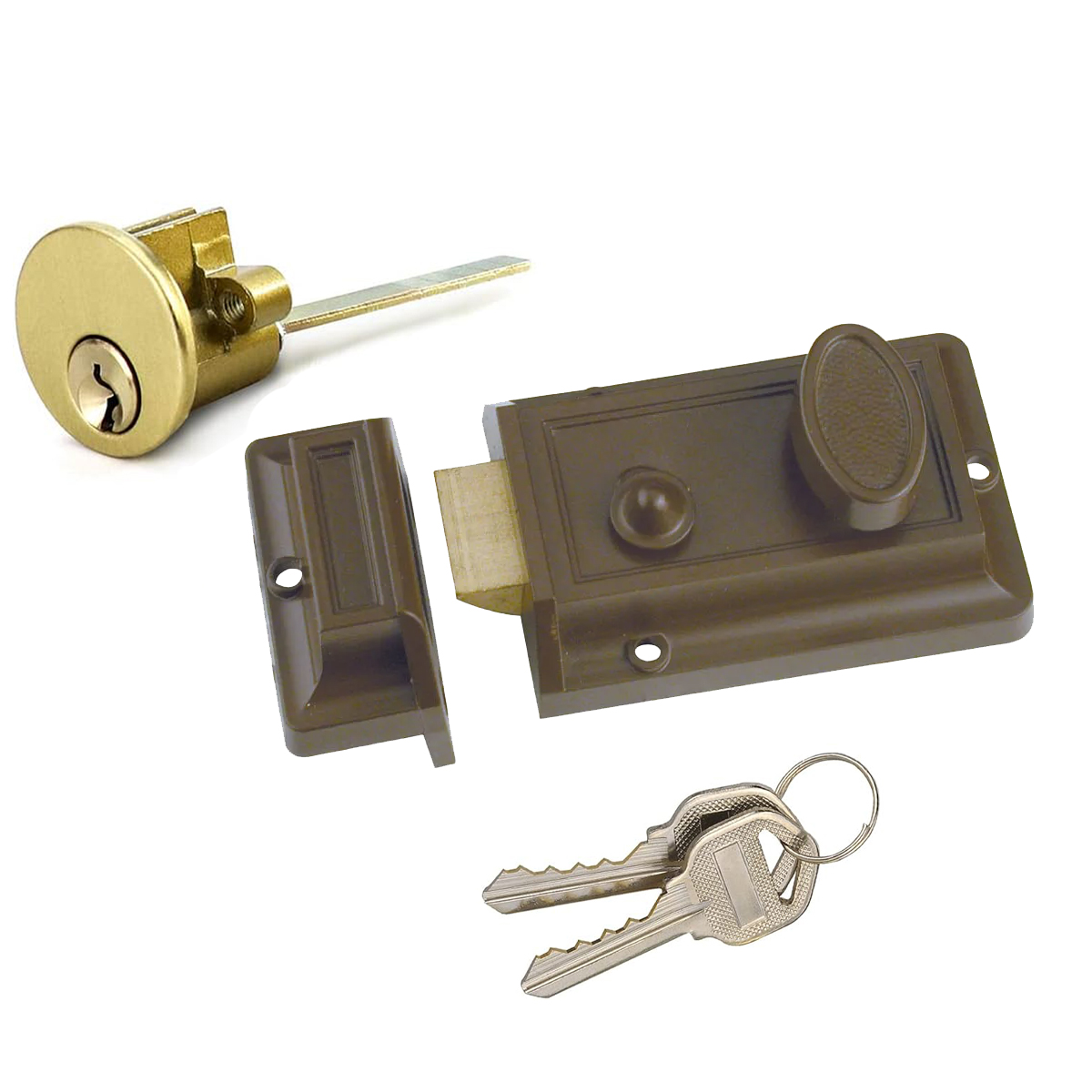 TABUBIL Night Latch Deadbolt Rim Lock