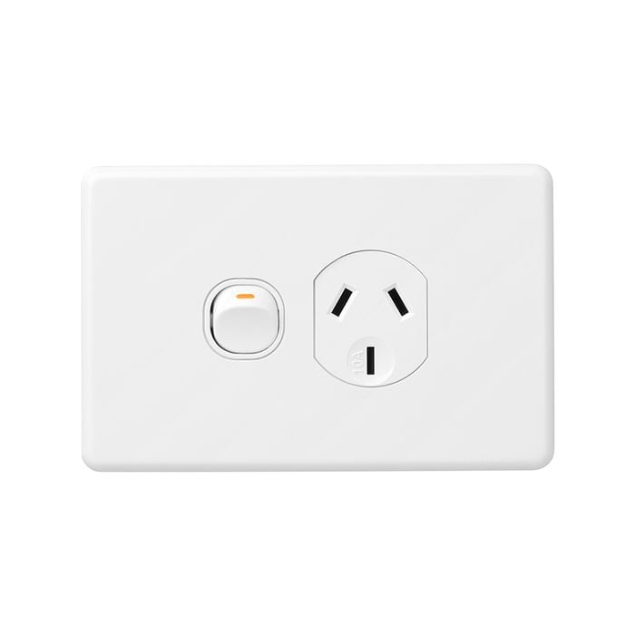 Single Power Point 240V 10A GPO Australian SAA Approval Compatible