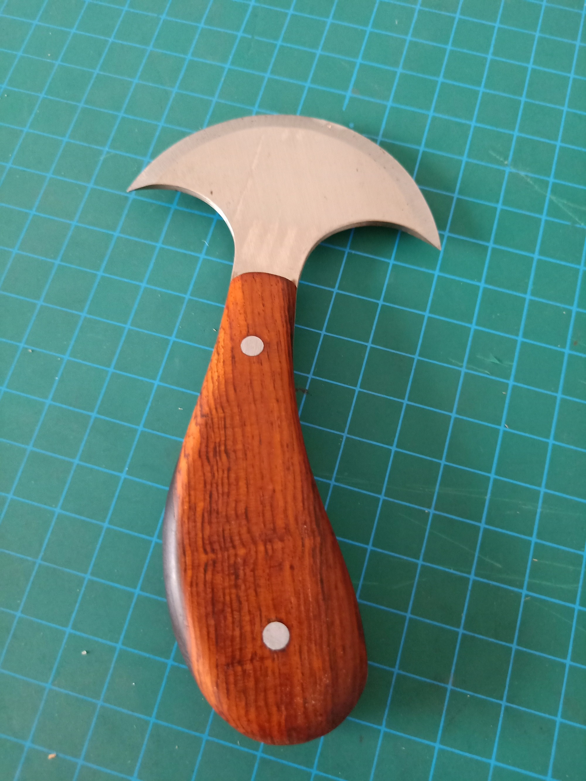 Full-tang rosewood small round knife_Full-Tang round knife with ...