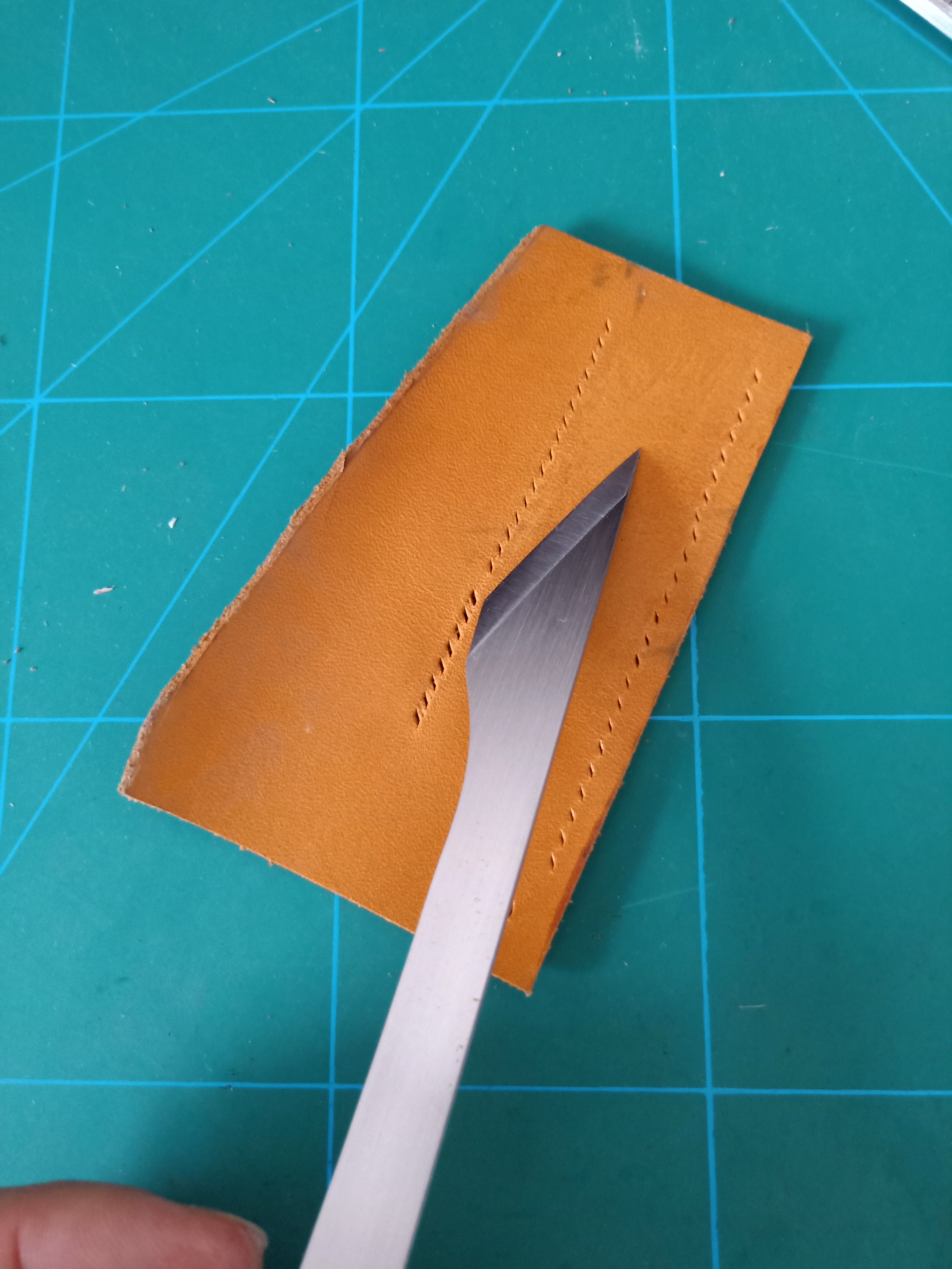 full-steel double side bevel pattern knife_handmade damascus fixed ...