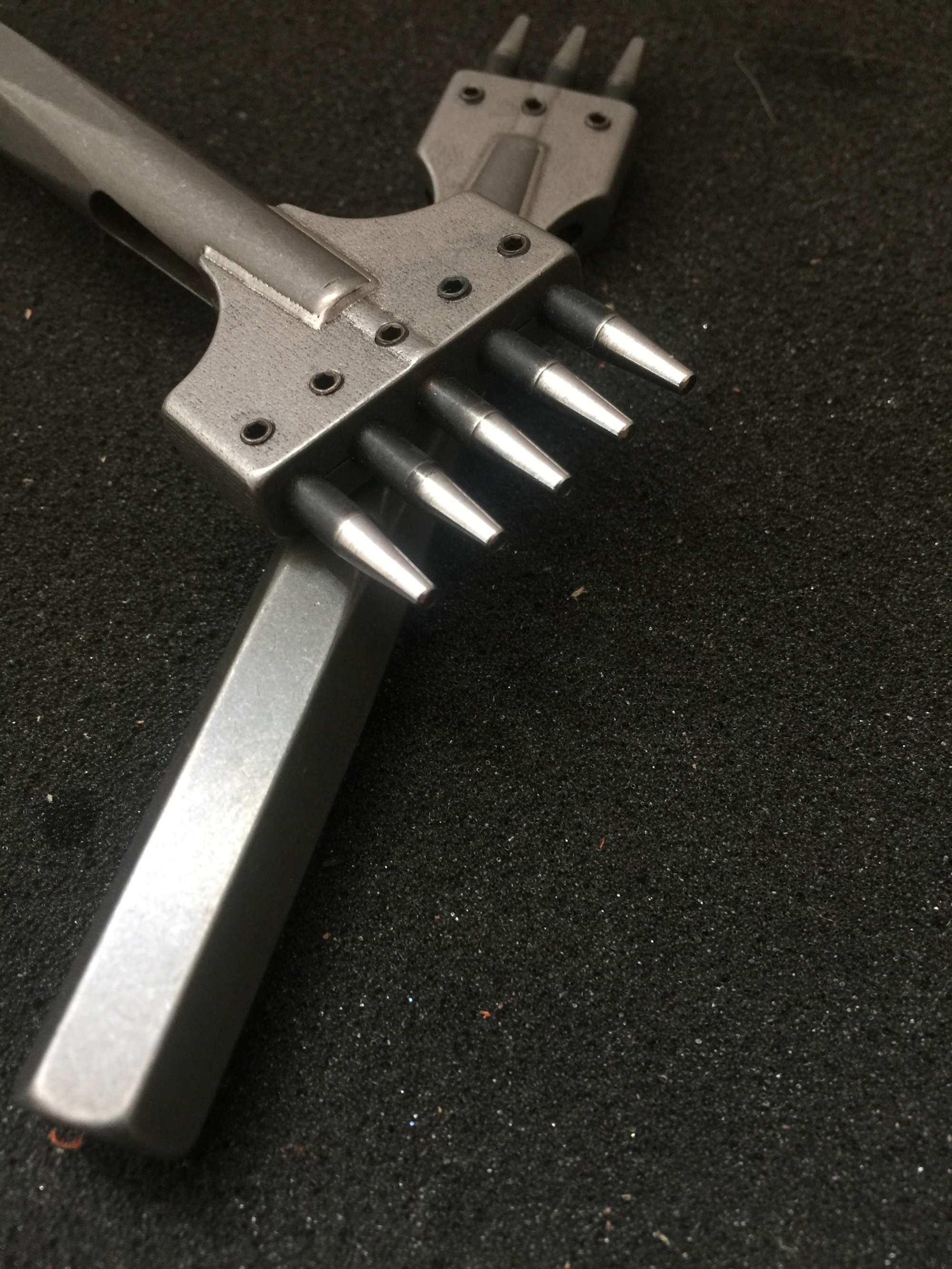 Watch strap hole punch