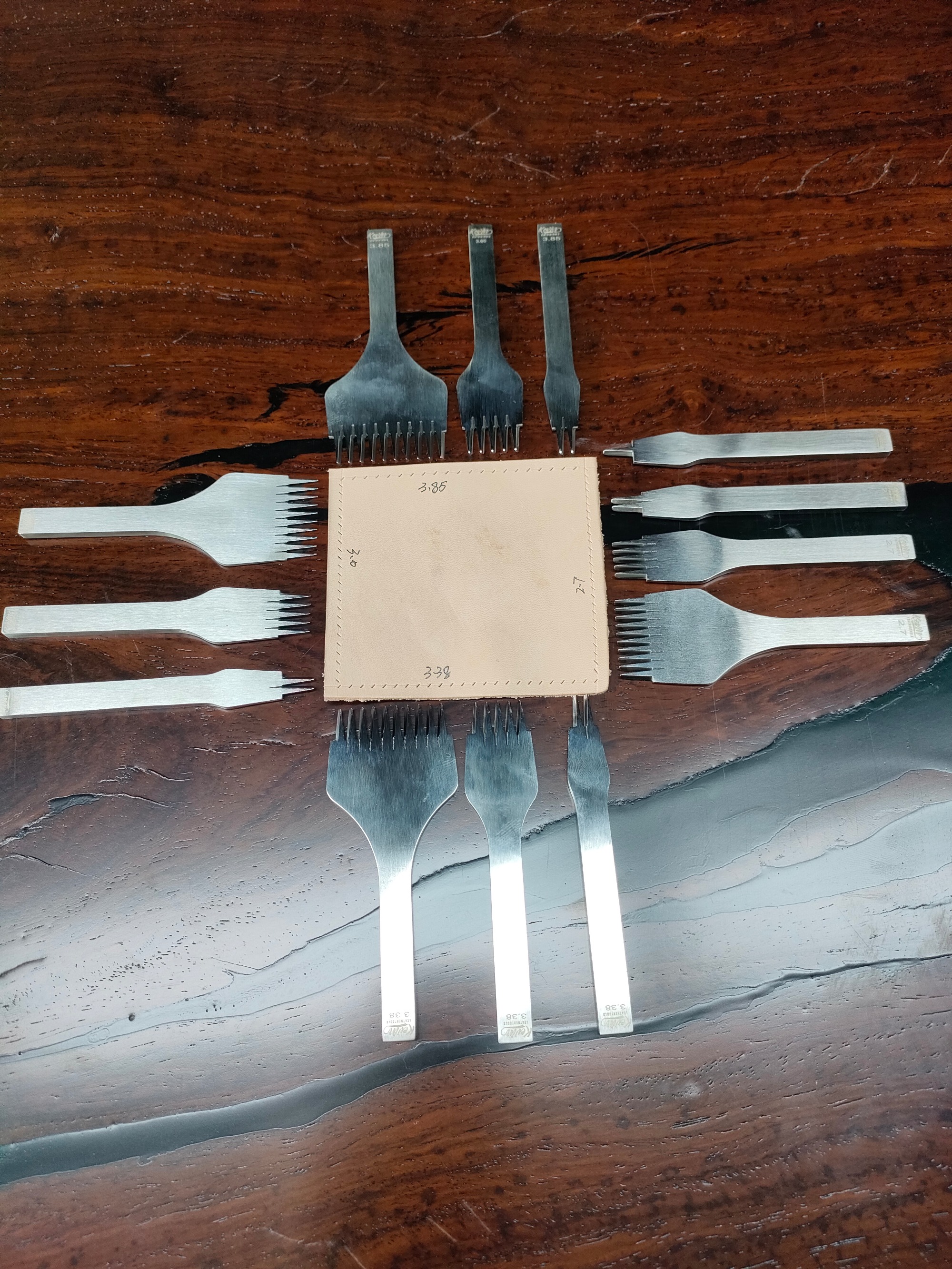 basic stitching pricking iron_leather craft pricking iron stitching ...