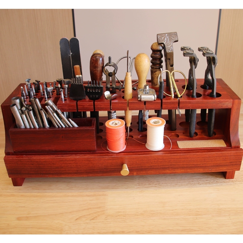 KL leather tool rack (rosewood )