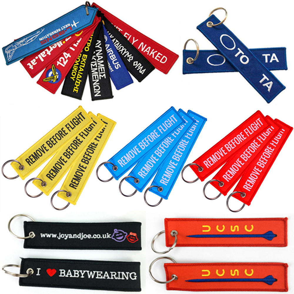 Custom Embroidery Key Tag