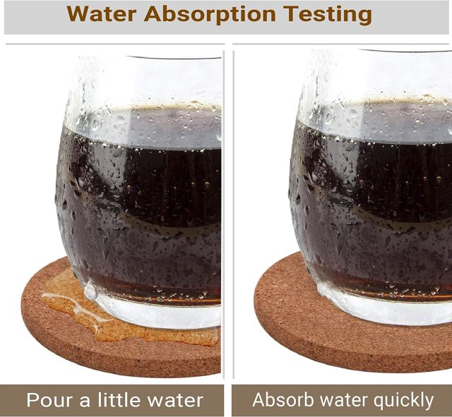 4" Round Cork Coaster