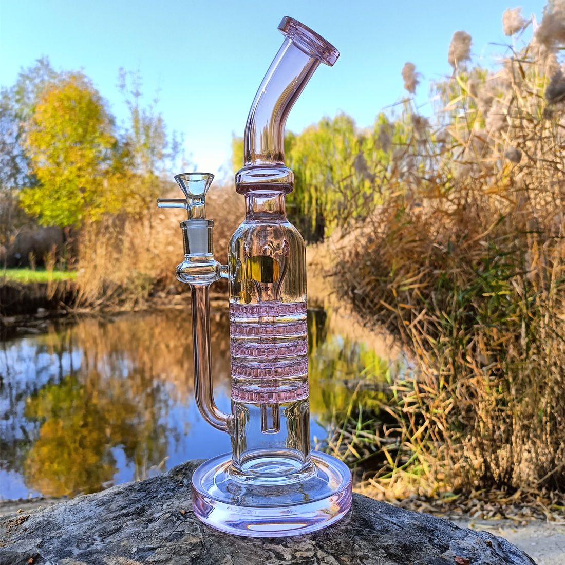 Ultra Honeycomb Perc Glass Water Pipe