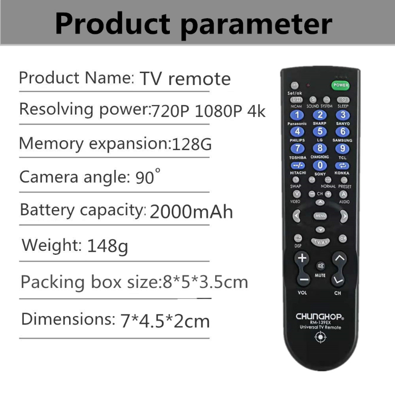 1080P HD Mini Camera WIFI TV Remote Control Camera