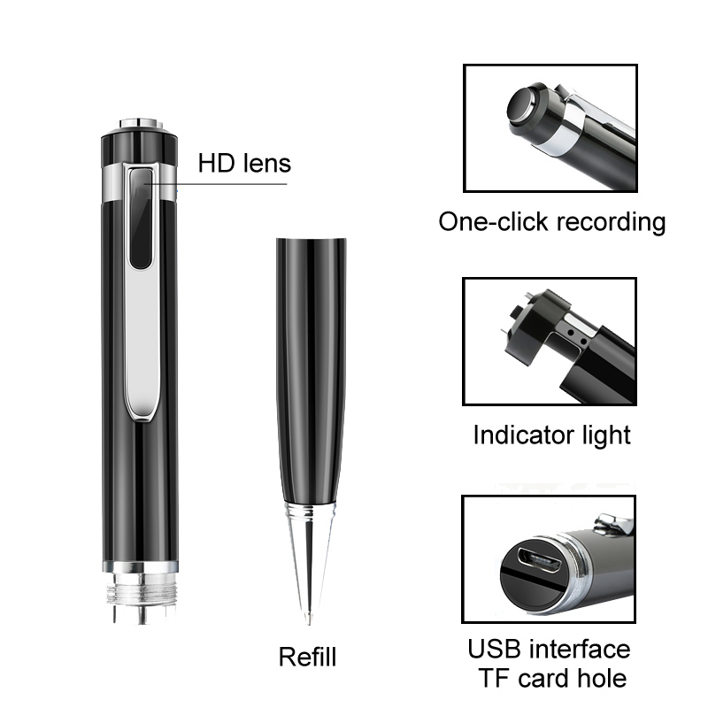 Mini Spy Pen Camera | 1080P Hidden Camera Portable Mini Body Camera