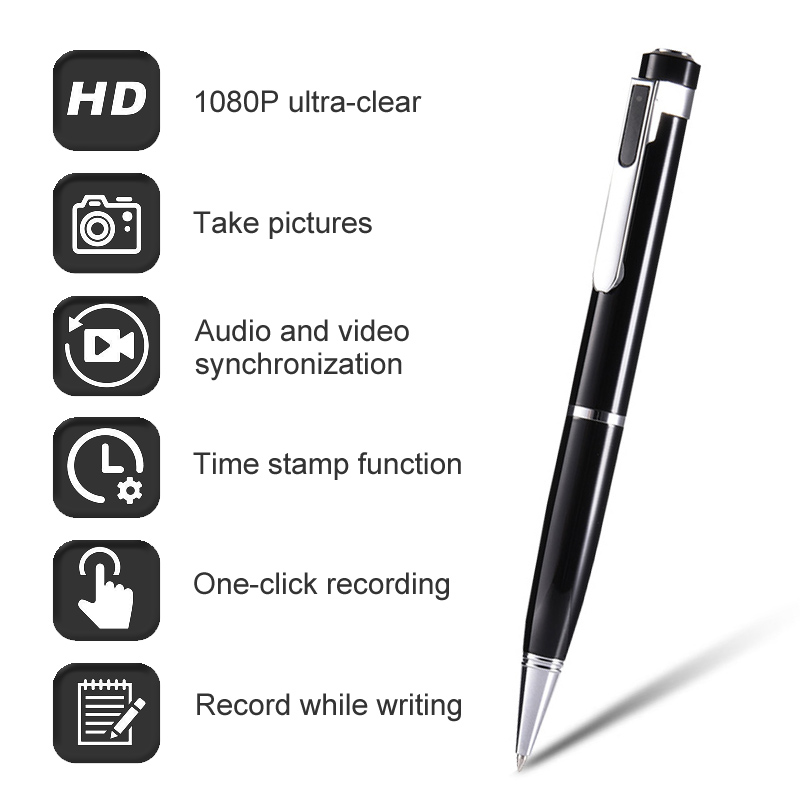 Mini Spy Pen Camera | 1080P Hidden Camera Portable Mini Body Camera