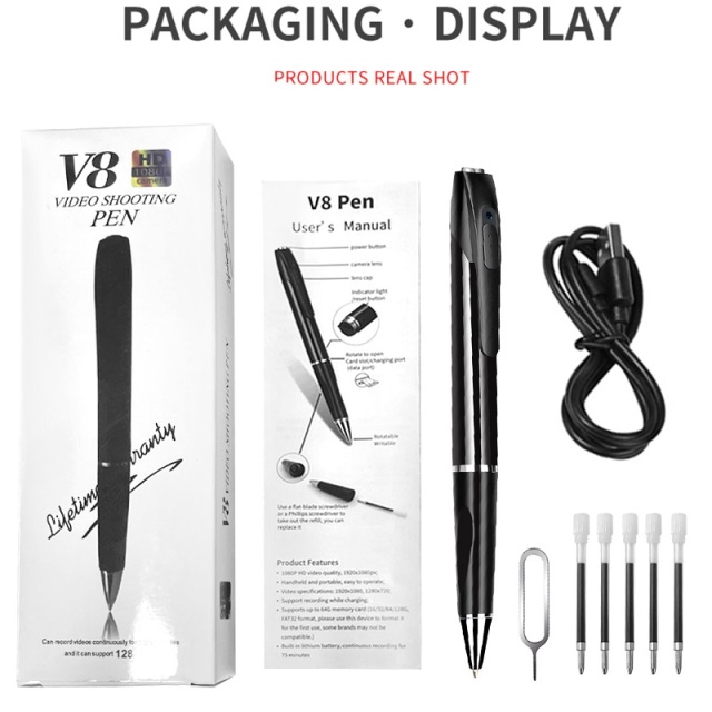 spy camera pen instructions