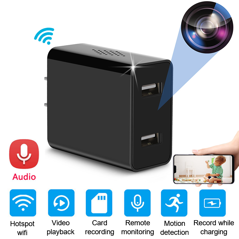 HD1080P WiFi Dual USB Port of USB Charger Camera