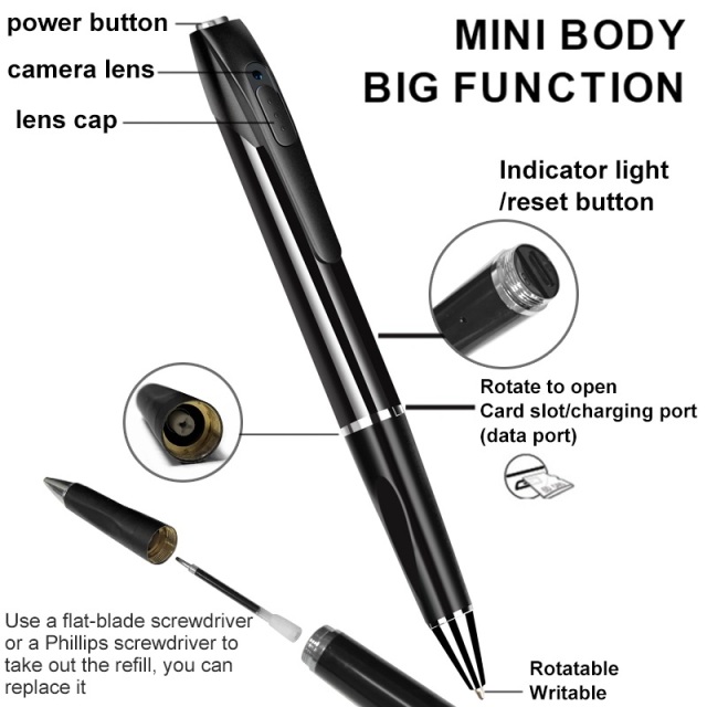 spy camera pen instructions