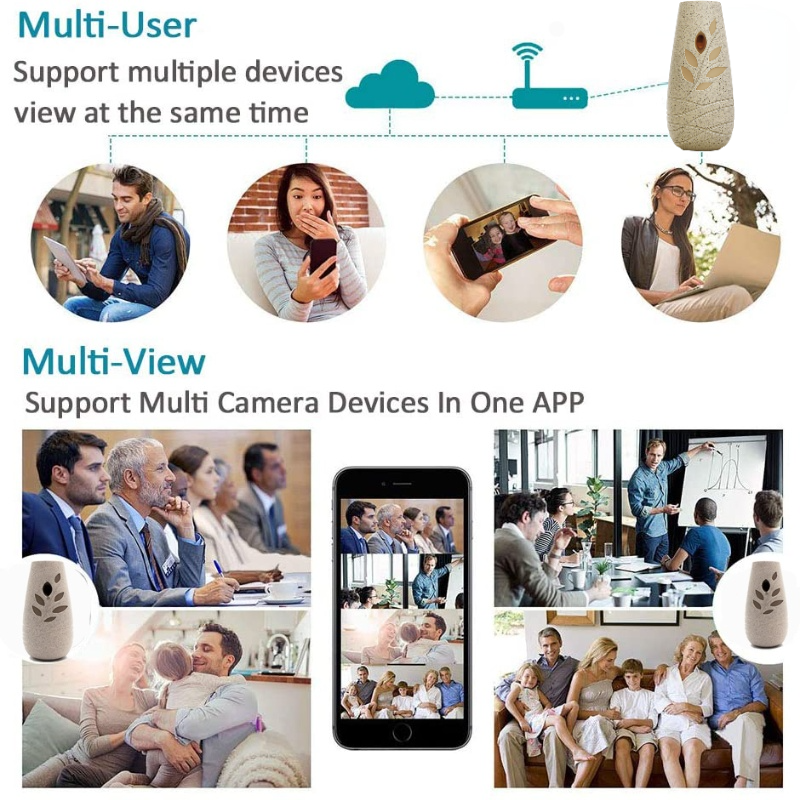 Spray Dispenser Mini Camera WiFi Aromatherapy Bottle Design