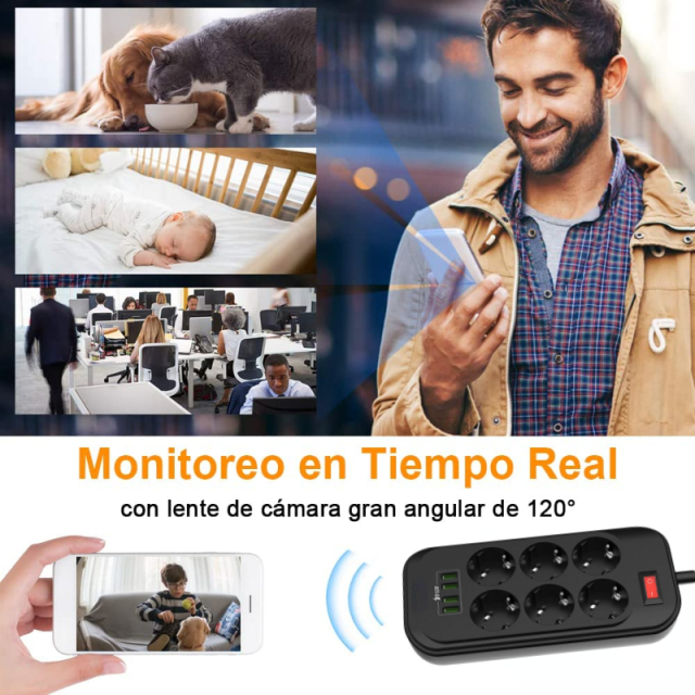 WiFi Mini Hidden Camera EU Power Socket Camera USB Socket Cam