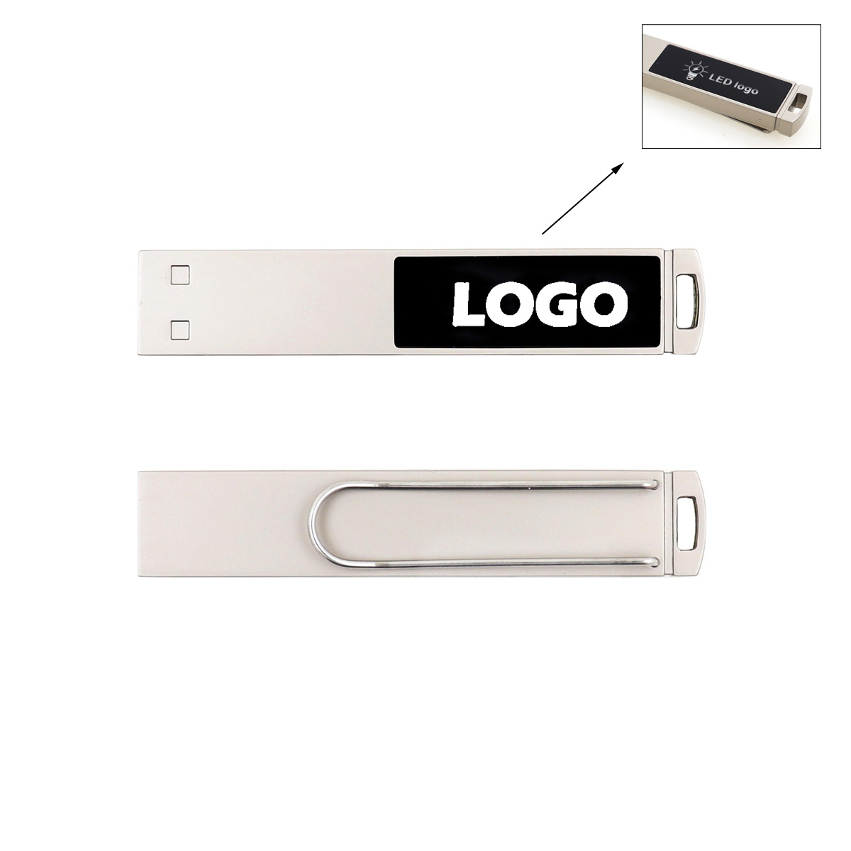 LED Light Up Logo USB Flash Drive