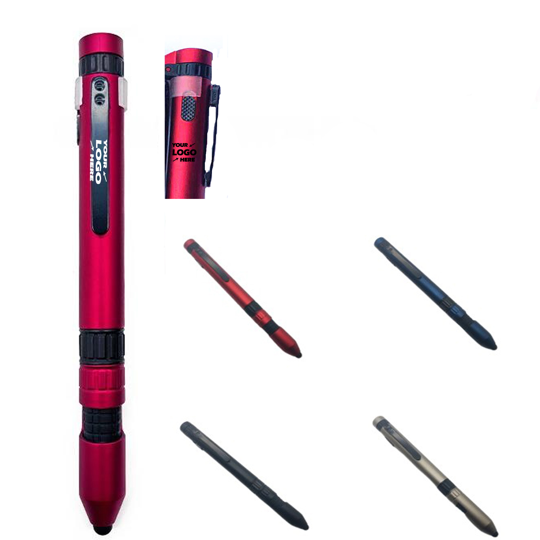 6-in-1 Multi-function Ballpoint Pen