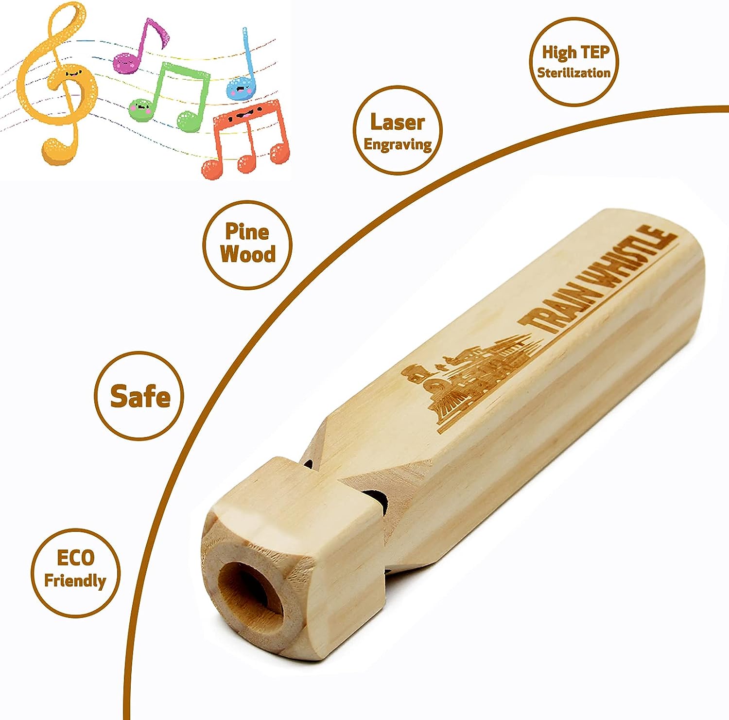 Wooden Train Whistle
