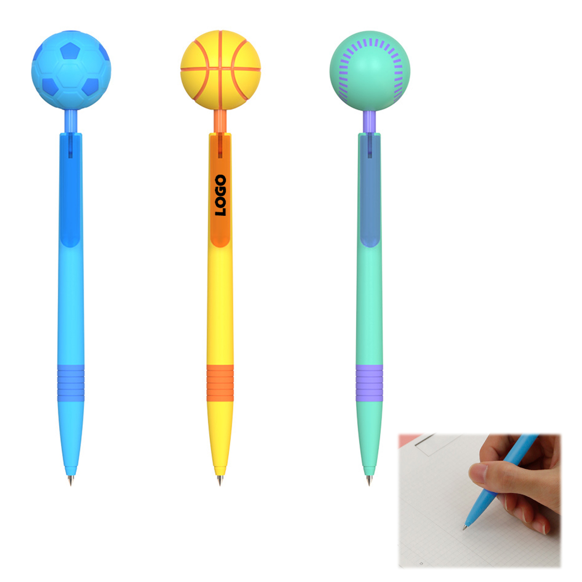 Retractable Ball Shape Ballpoint Pens