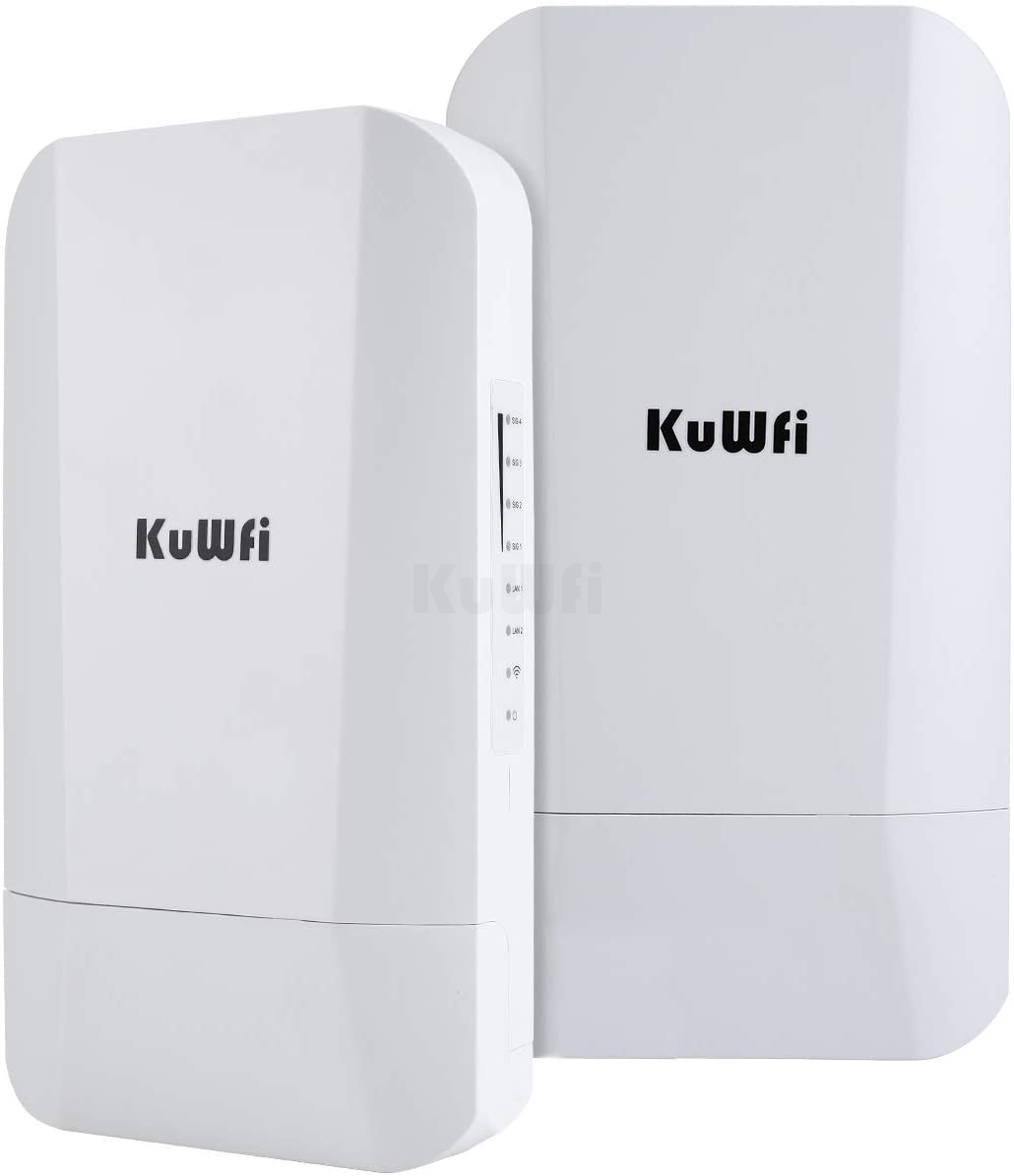KuWFi 300Mbps outdoor wireless bridge long-distance point-to-point WiFi ...