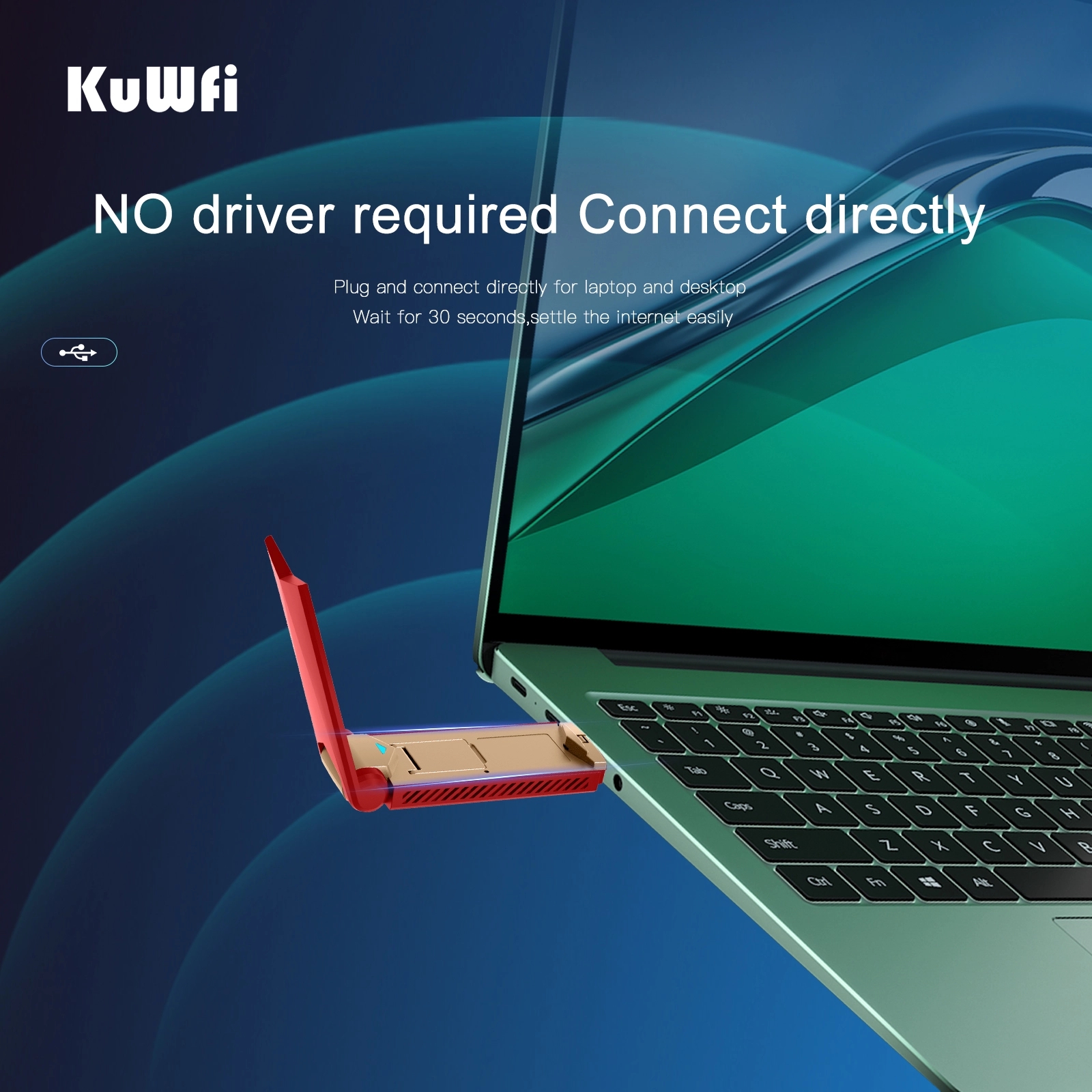 KuWFi 4G WiFi Modem Router 150Mbps USB Dongle Unlock Sim Card With ...