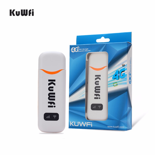 KuWfi 4G Modem LTE Dongle 150Mbps USB 2.0 Car Wifi Routers Built-in ...