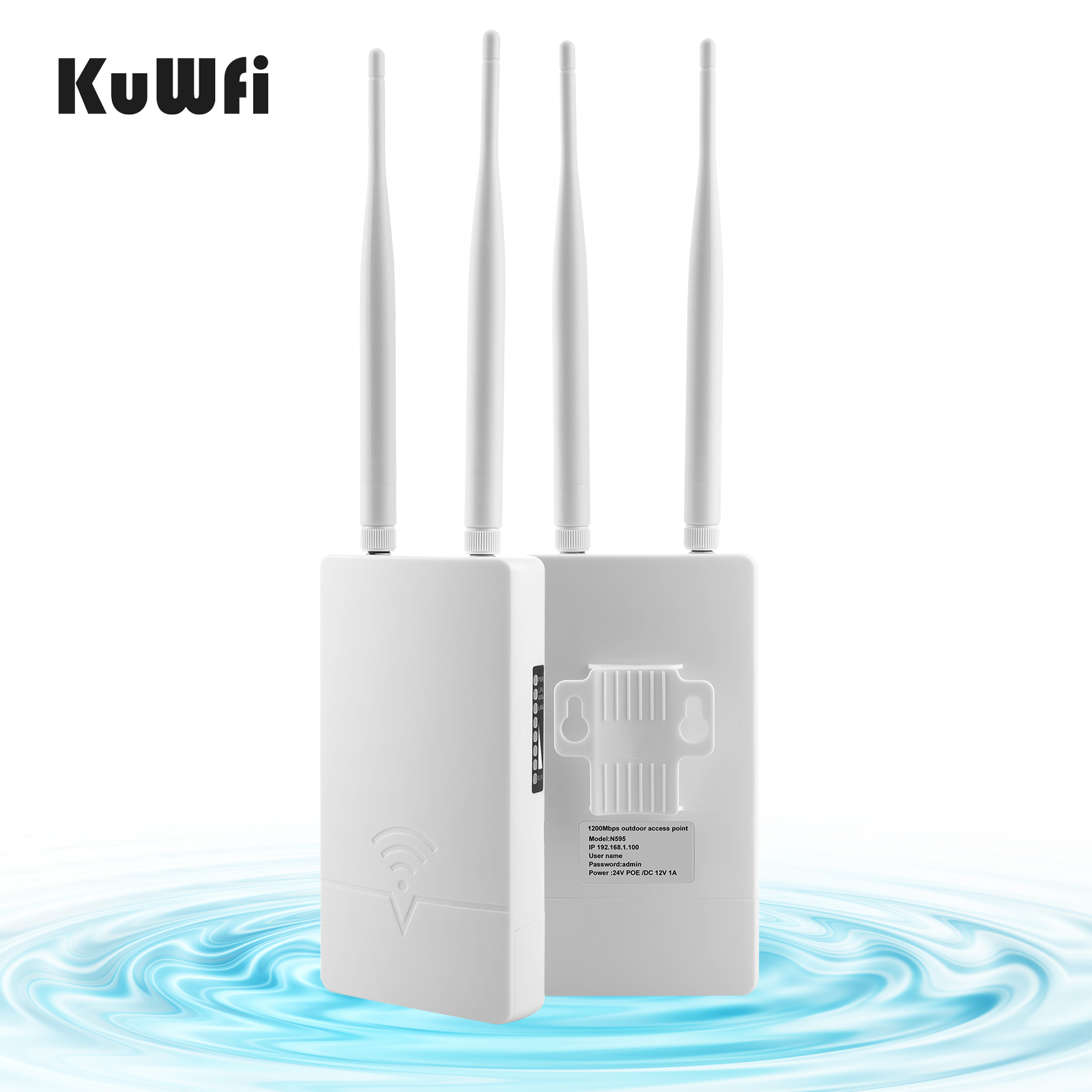 KuWFi Ip65 Wireless Access Point 24v 5dbi Poe Wifi Repeater 1200mbps ...