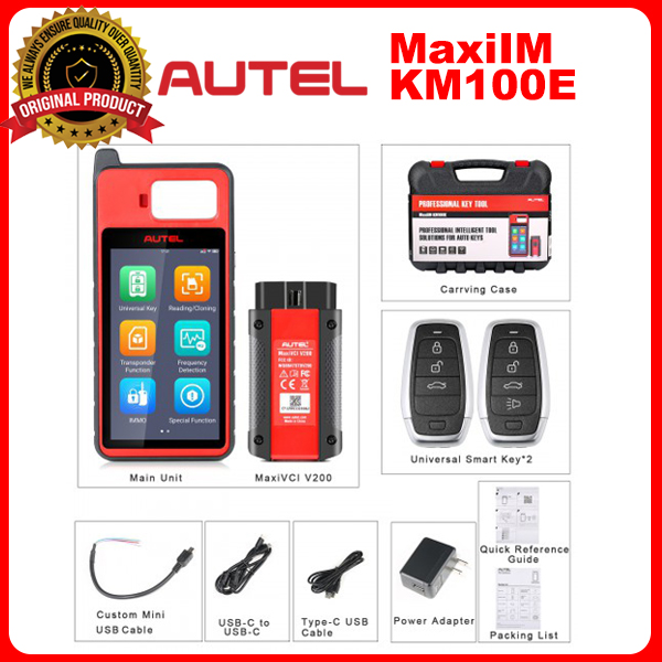 2024 Autel MaxiIM KM100 KM100E Universal Key Generator Kit Support ...