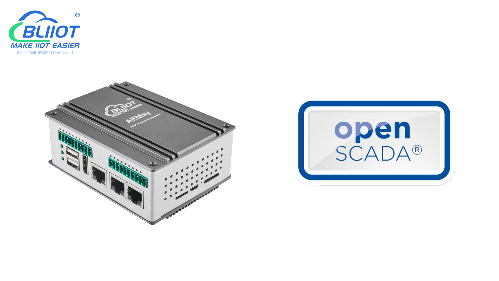ARM Industrial Edge Gateway and OpenSCADA WebUI for Factory Automation