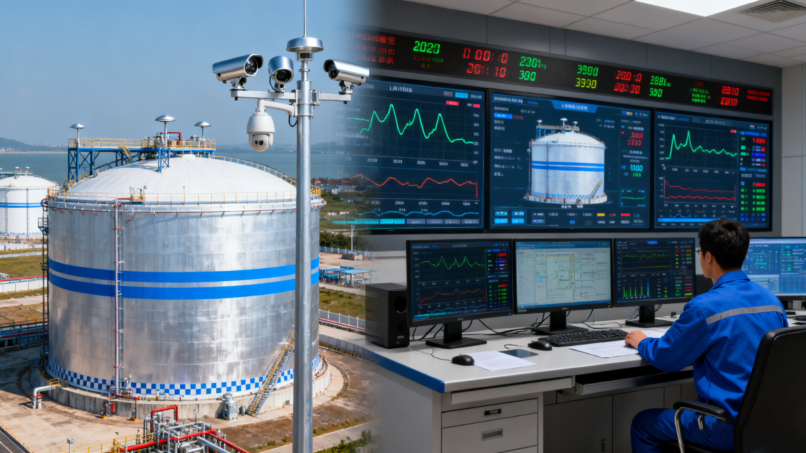 Linux ARM Embedded Gateways in LNG Storage Tank Monitoring Solution