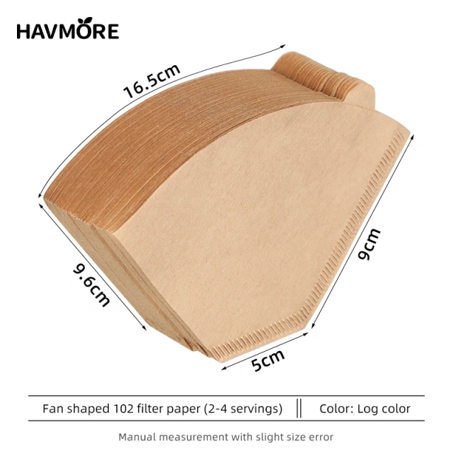 High Quality U-shaped Brown Portable Hand Brewed Drip Coffee Filter Paper
