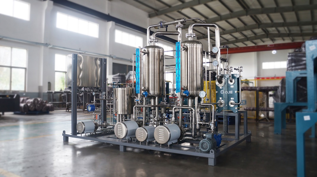 Skid mounted evaporating unit