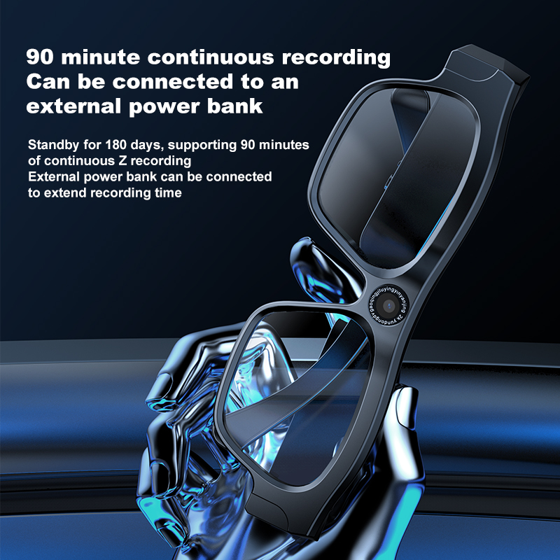 2025 ultra Smart Glasses with Camera XV18 Music BT Call Voice Assistant ...