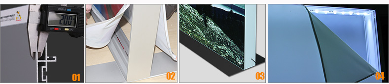 XING HANG YUN frameless dual light box for trade fairs