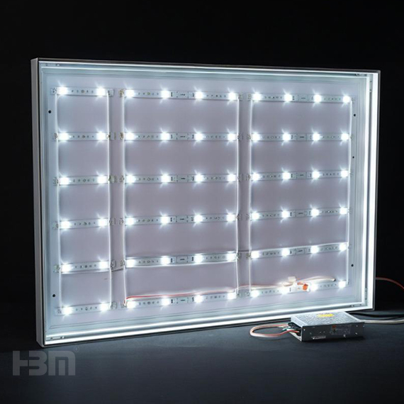 60mm depth backlit fabric aluminum light box profile frame